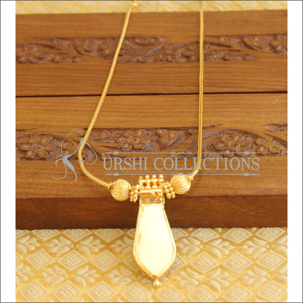 Kerala Style Gold Platted Palakka Necklace Set M1311 – Urshi Collections