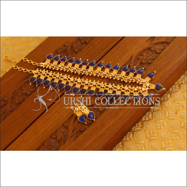 Kerala Style Special Stone Palakka Necklace Set M1372 – Urshi Collections